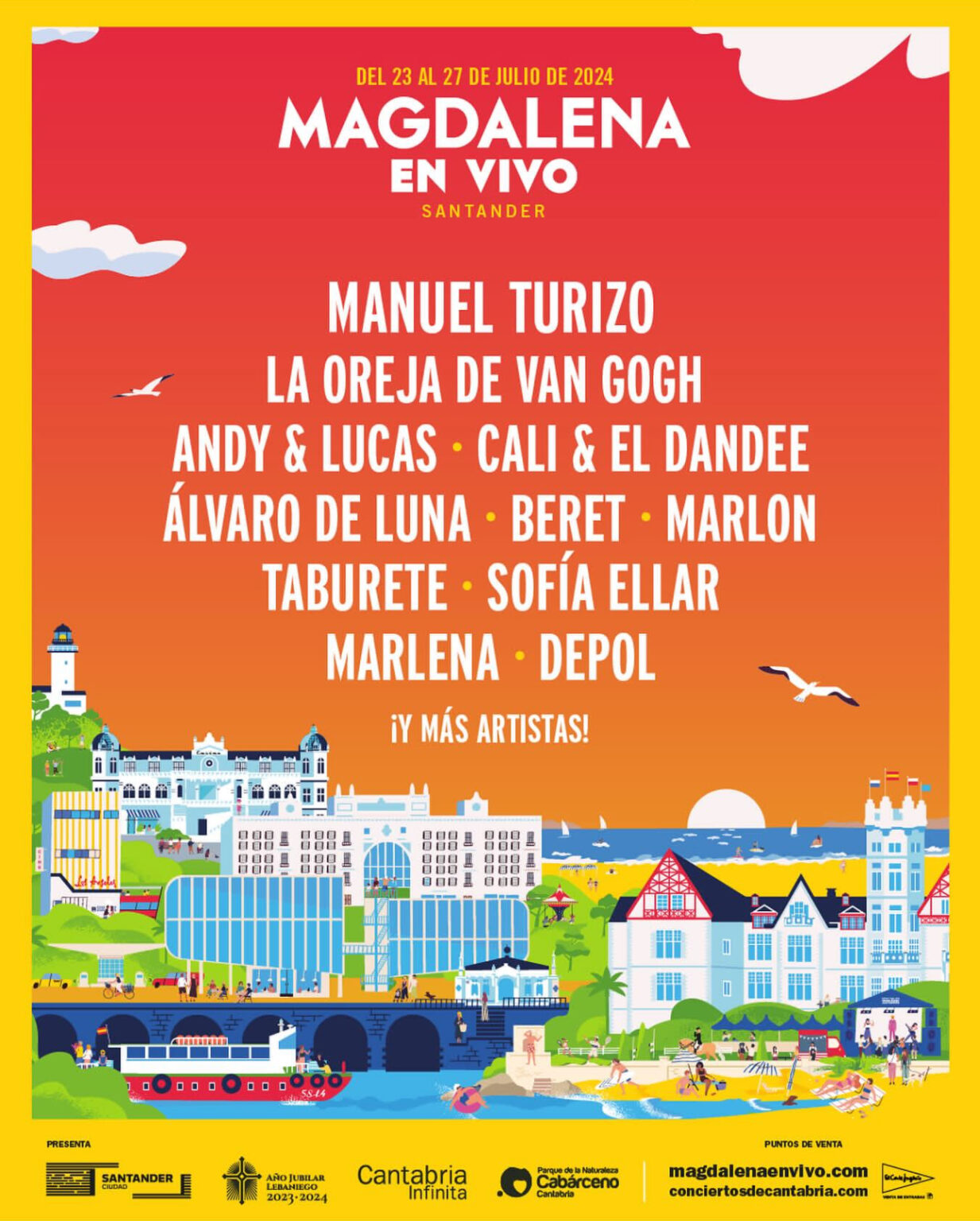 Festival Magdalena en Vivo 2024 – Cartel, entradas, abonos y horarios